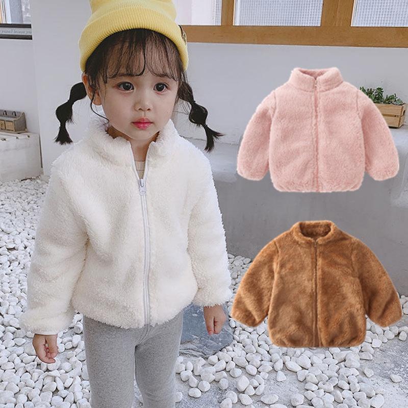 Autumn And Winter Boy’s and Girl’s Plush Coat,Children’s Double-Sided ...