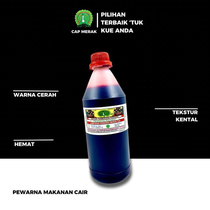 PEWARNA MAKANAN CAIR / PEWARNA MAKANAN CAP MERAK 250 ML - Shop | Tokopedia