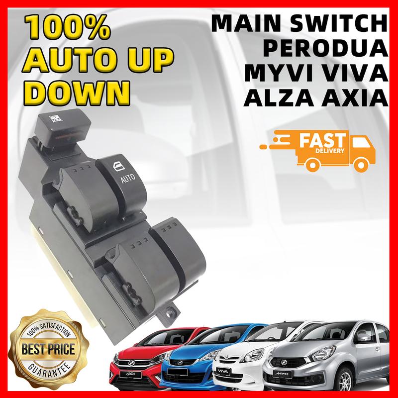 READY STOCK ( 100 % AUTO DOWN AND UP ) POWER WINDOW SWITCH MAIN ...