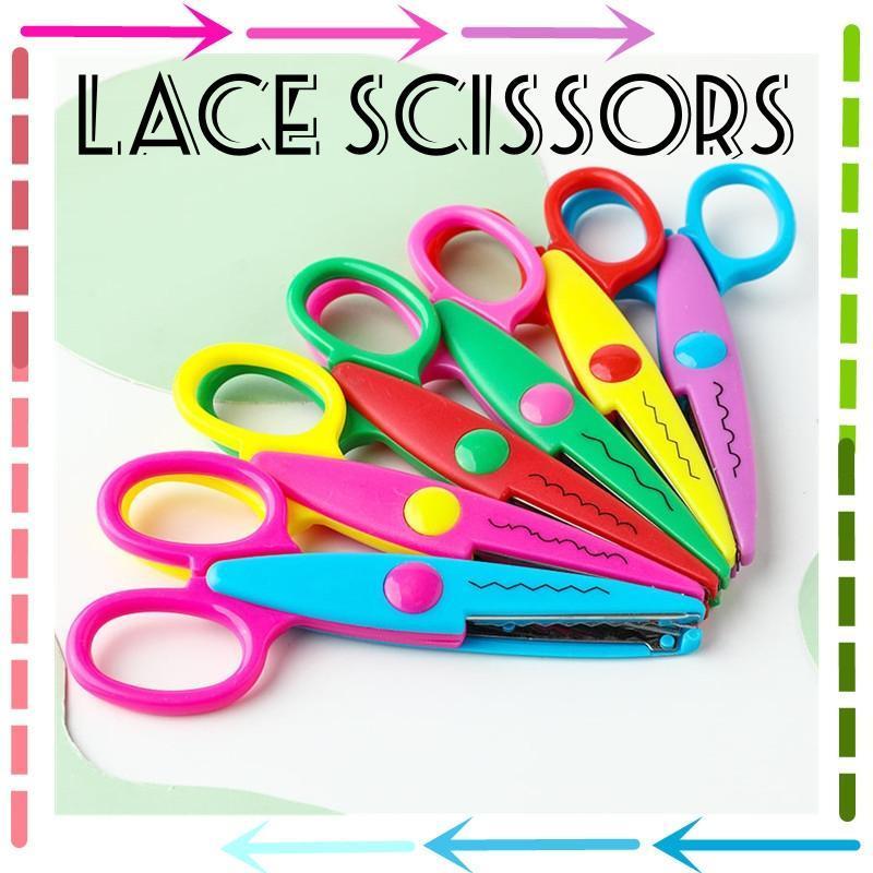 Creative Lace Art Scissors Kids Safety Plastic Paper Cut 5" Wave ...