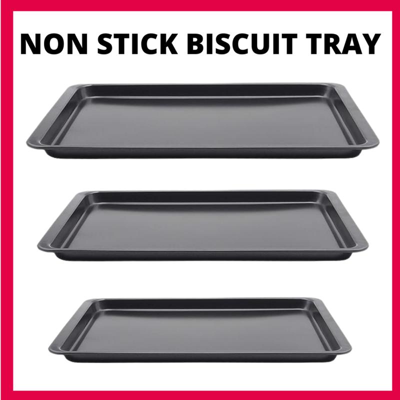 Non Stick Tray Biscuit Baking Pans for Oven with Frame, Professional ...
