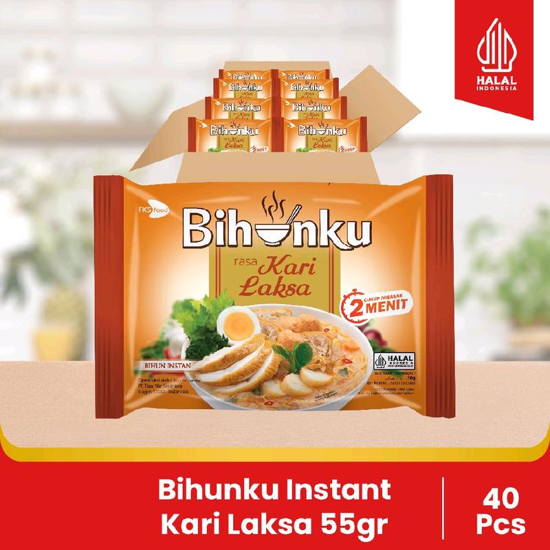 Bihunku Instan - Kari Laksa - 1 Karton - 40 Pcs - 55gr - Shop | Tokopedia