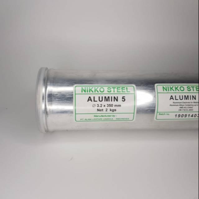 Kawat Las MMA / Stick Aluminium 3.2 mm NIKKO STEEL Alumin 5 (Per Ons ...