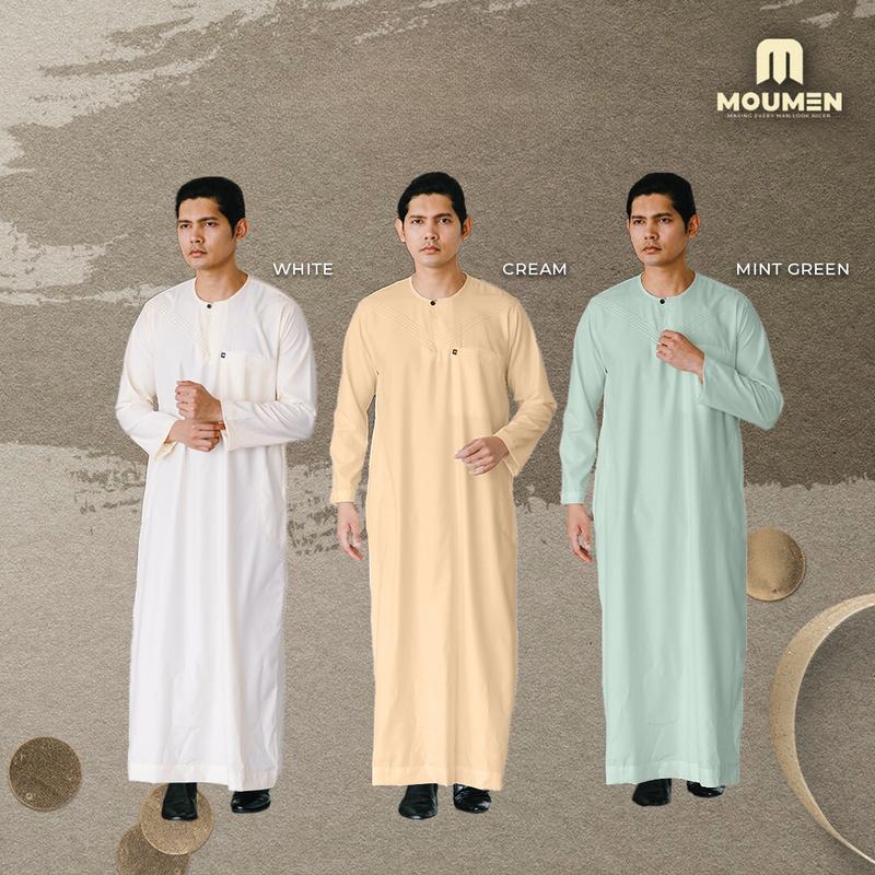 Jubah Emrati Long Sleeve Design Exclusive Premium Cotton - TikTok Shop ...