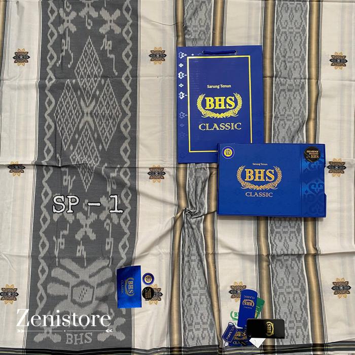 Promo SARUNG BHS CLASIC SONGKET GOLD HITAM PUTIH - SARUNG MUSLIM DEWASA ...