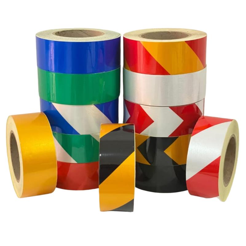 Stiker Reflektif Scotchlite 45m | Marka Jalan Safety Kuning Merah Putih ...