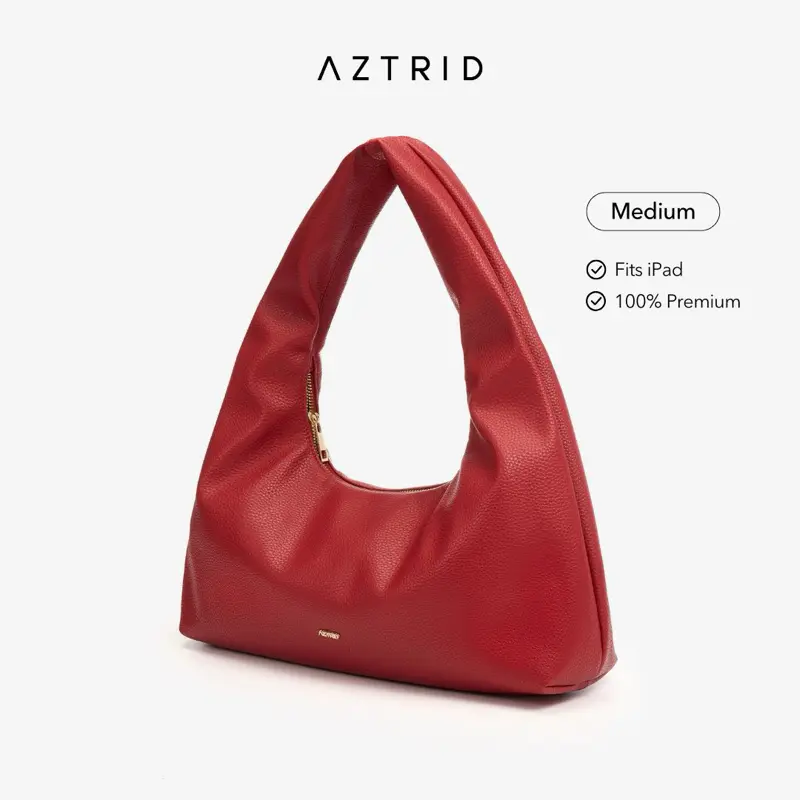 Aztrid Medium Hobo Bag (Premium) 2025 New Leather and Zipper - TikTok ...