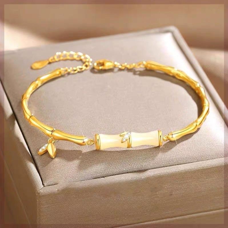 【COD】Gelang buluh jed putih gelang emas pasir fesyen wanita semua ...