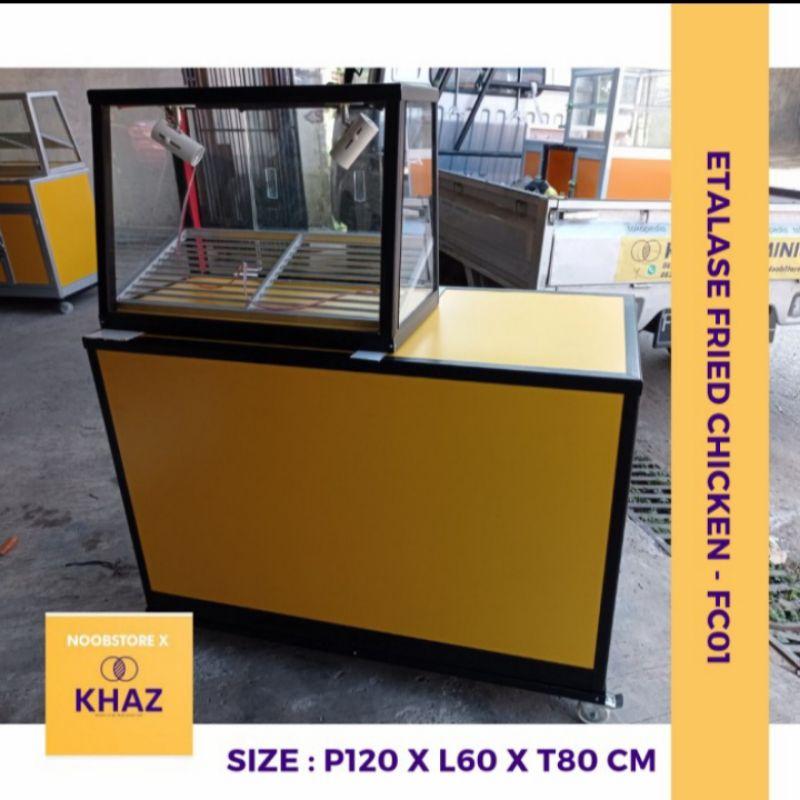 Etalase Meja Fried Chicken / Etalase Jualan Ayam Tepung / Etalase ...