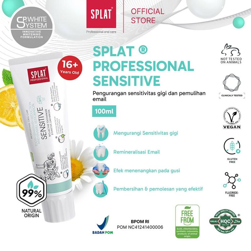 SPLAT Professional Series Sensitive Toothpaste - Pasta Gigi untuk gigi ...