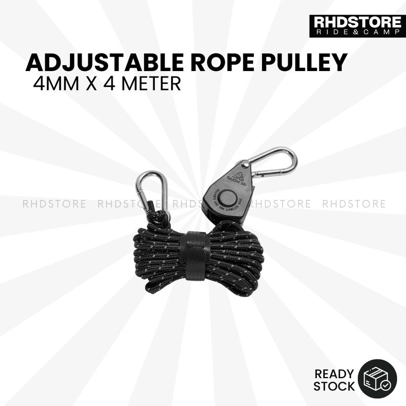 Adjustable Rope Pulley Camping Outdoor Peg Fishbone Deck Pol - TikTok ...