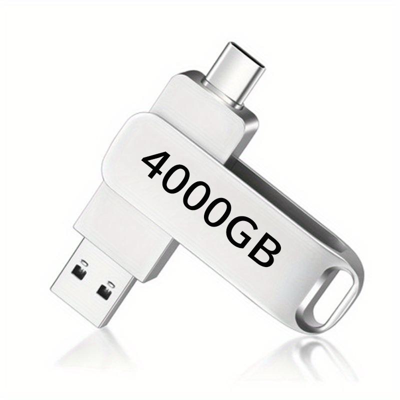 4TB Type-C Flash Drive 2 in1 USB 3.0USB C High Speed Memory Stick ...