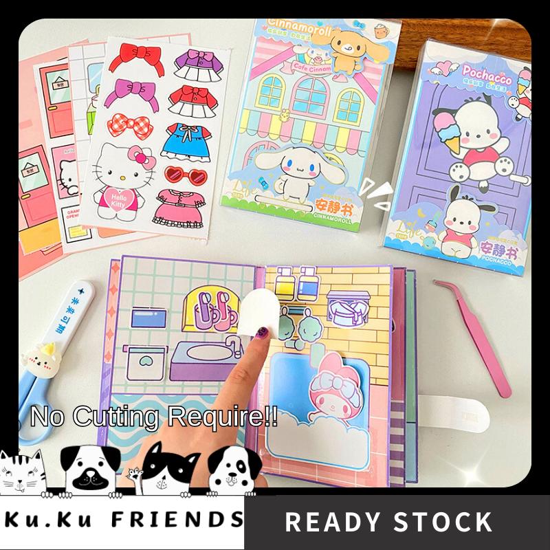 Sanrio Quiet Book Gift Box Set Kuromi Melody Quiet Book Kids - TikTok ...