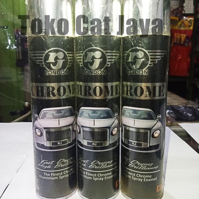 Jual Cat semprot Rj warna Chrome silver saingan pilox pilok pylox ...