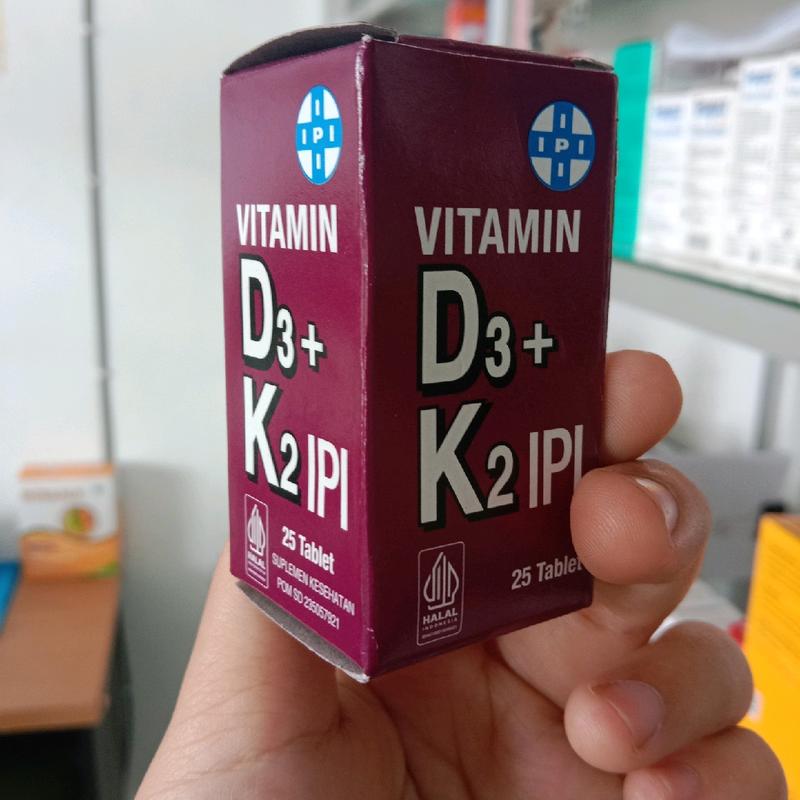 Vitamin D3 + K2 ipi - isi 25 tablet - Shop | Tokopedia