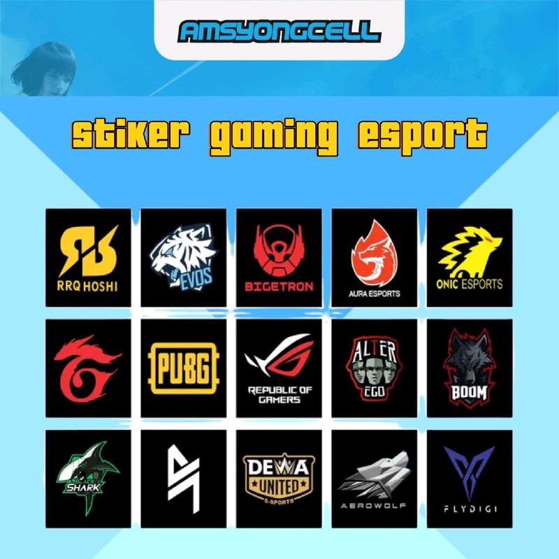 STIKER GAMING ESPORT PUBG MOBILE LEGENDS FREE FIRE Accessories - Shop ...