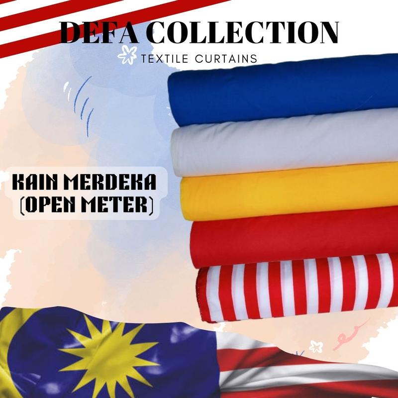 Kain Tema Merdeka Ready Stock (Open Meter) - TikTok Shop Malaysia