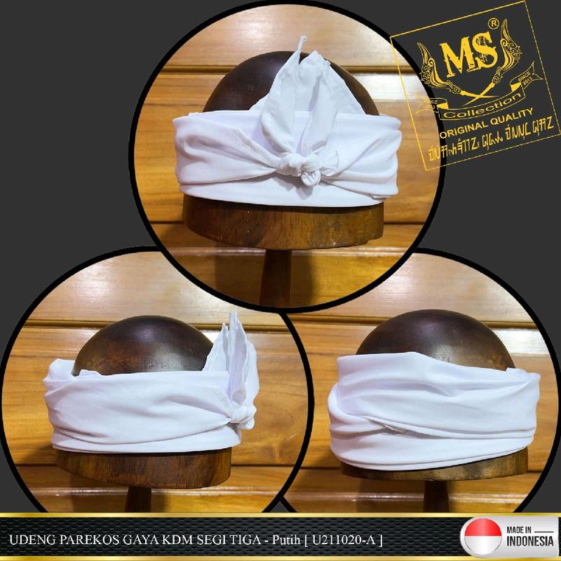 UDENG PAREKOS GAYA KDM SEGI TIGA - Putih [ U211020-A ] - Shop | Tokopedia