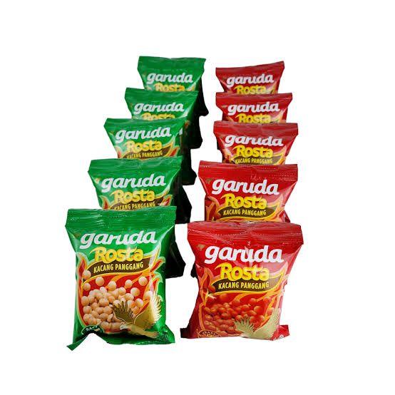 Promo GARUDA ROSTA KACANG PANGGANG RASA BAWANG | PEDAS KEMASAN RENCENG ...