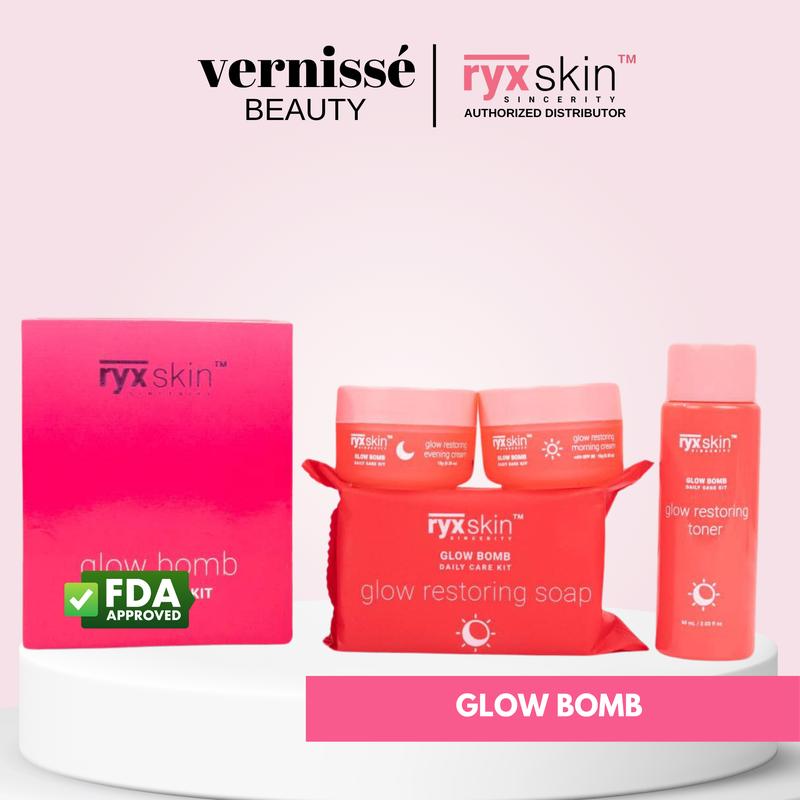 RYX Skin Glow Bomb Daily Care Kit - Acne-Prone Skin Rejuvenating ...