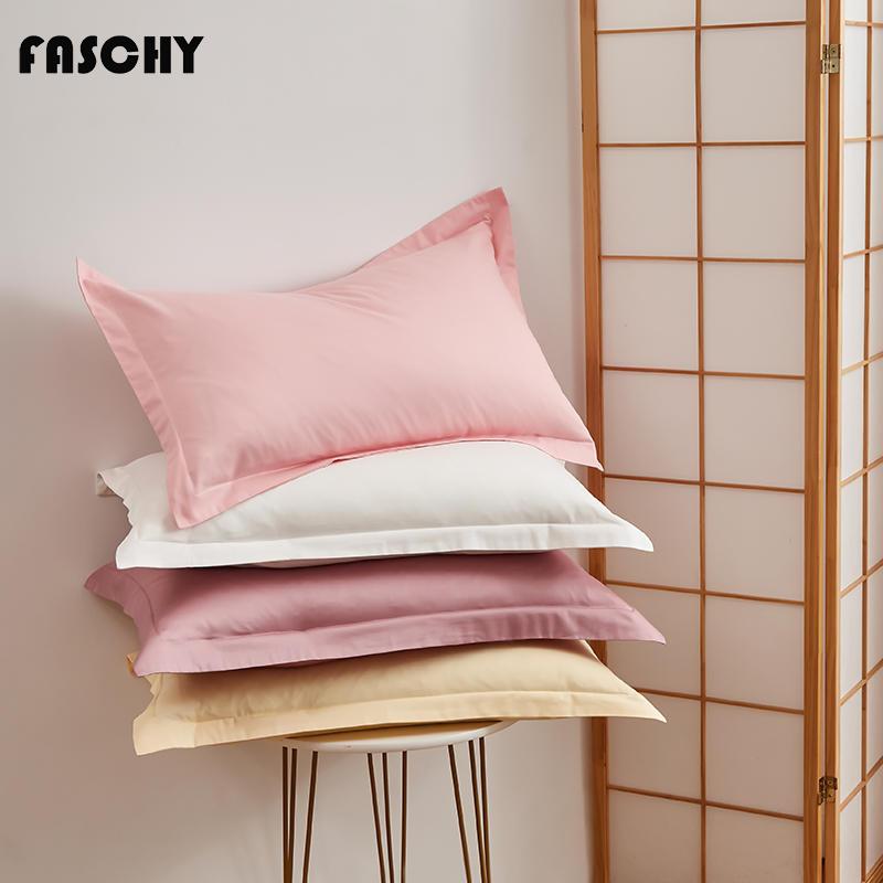 FASCHY 1 Piece Cotton Pillow Case,Solid Color Pillowcase,Comfortable ...