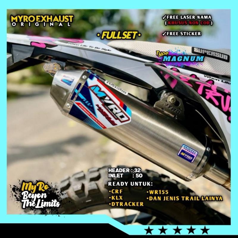 KNALPOT ORIGINAL CRF KLX DTRACKER WR MYRO EXHAUST Type magnu - Shop ...