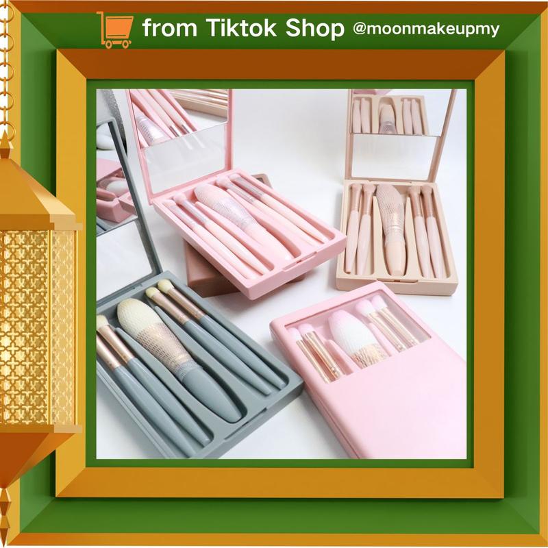 Makeup Set Berus Mekap, Mudah Dibawa, 5 Keping, Dengan Cermin, - TikTok ...