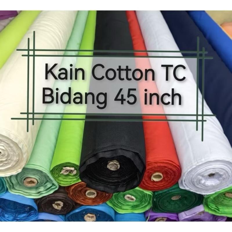 Kain Cotton Plain Bidang 45” Plain Cotton Fabric Cotton Warn - TikTok ...