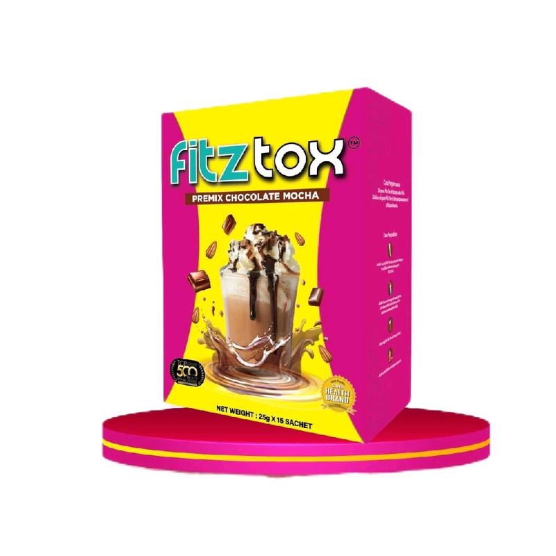 1 BOX FITZTOX CHOCOLATE MOCHA - (15 SACHET) - TikTok Shop Malaysia