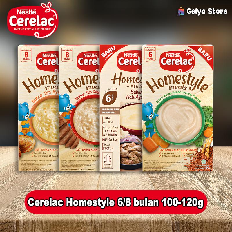 Nestle CERELAC HOMESTYLE Bubur Bayi 6+ 8+ 100gr/120gr - Shop | Tokopedia