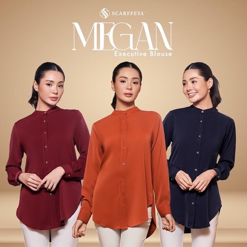 SCARFFEYA - Megan Executive Blouse - Satin Blouse - Office Wear ...