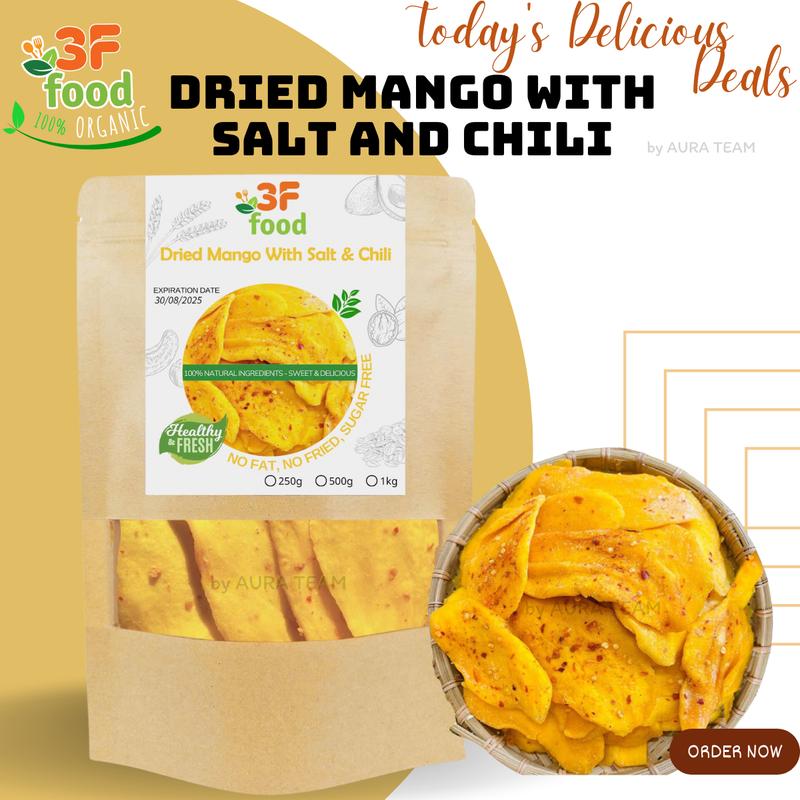 [READY STOCK] COD 3F FOOD / Spicy Dried Mangoes Fruits Salt And ...