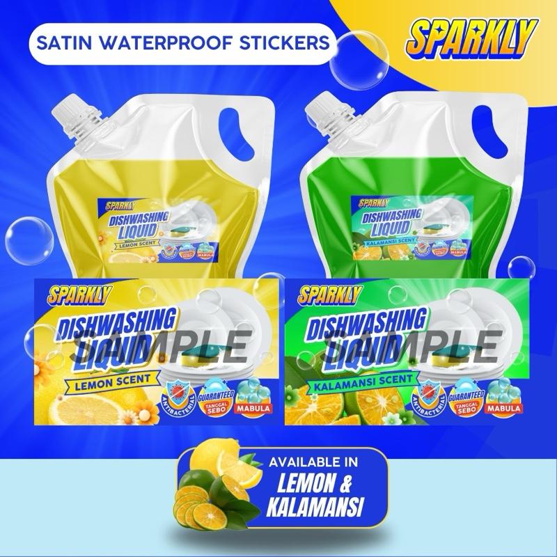 Waterproof Sparkly Dishwashing Liquid Stickers - 17PCS Set i - TikTok ...