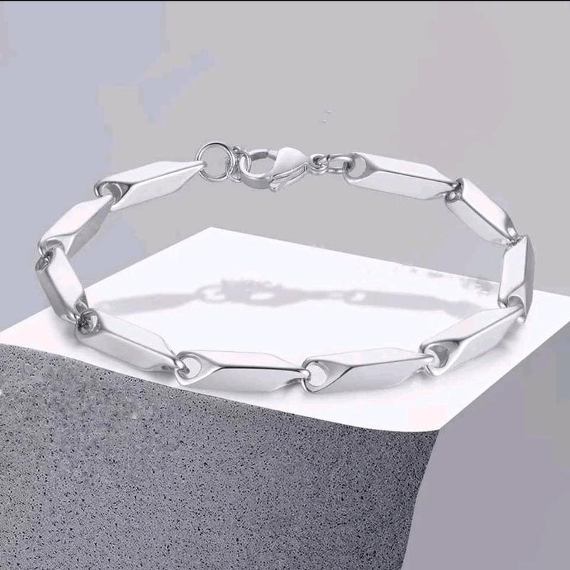 Gelang Titanium Model Padi Unik Anti Karat untuk Pria dan Wanita ...