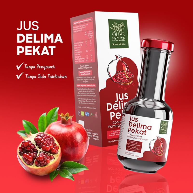 PATI DELIMA / JUS DELIMA PEKAT OLIVE HOUSE POMEGRANATE CONCENTRATE ...