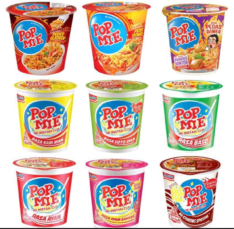 Pop Mie All Varian Rasa Ayam, Baso, Soto, Kari, Pedas Dower, - Shop ...