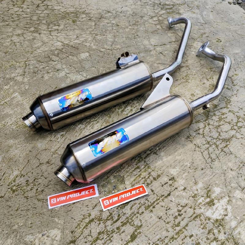 Knalpot CMS Stainlesss SHIJIRO SIROJI ORIGINAL VIN PROJECT Fullsistem ...