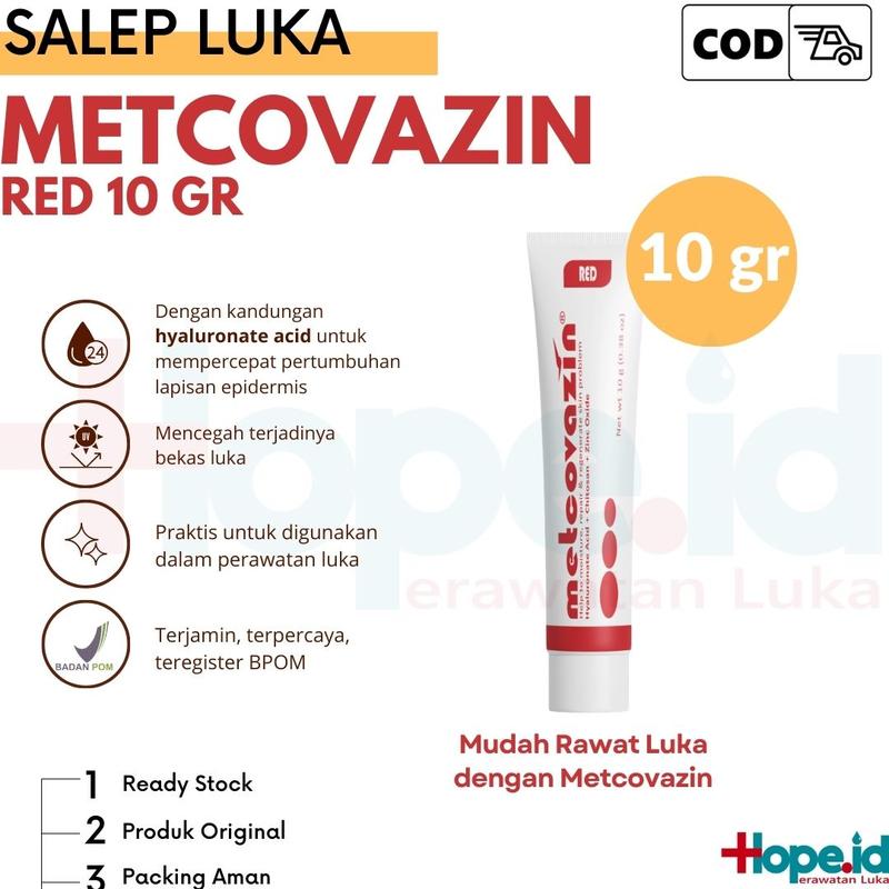 Metcovazin Red 10 gr - Salep Perawatan Segala Luka dengan Zinc - Shop ...