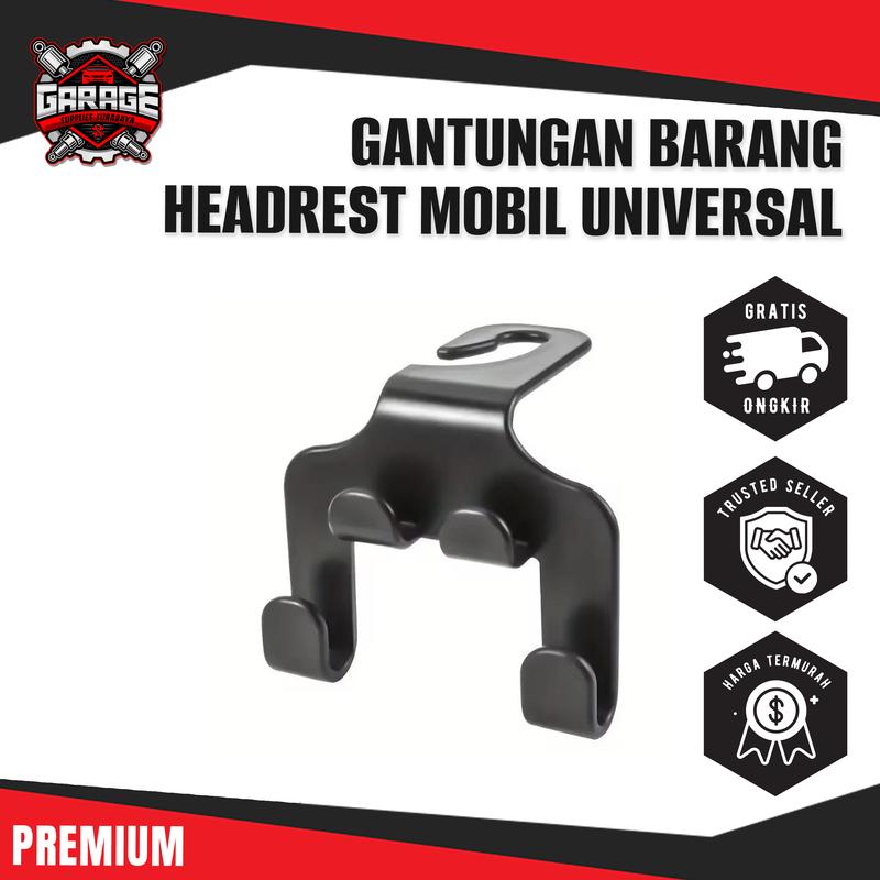 Car Headrest Hook – Gantungan Barang Mobil 2 Sisi | Kait Multifungsi ...