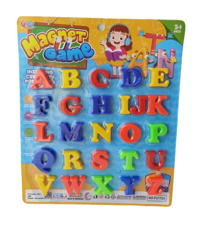 Mainan Edukasi Belajar Huruf ABC Magnet Abjad Membaca Anak Laki - Shop ...