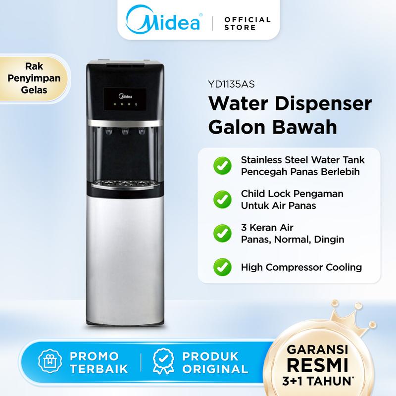 Midea Dispenser Galon Bawah - YD1135AS Bottom Loading Stainless - Shop ...