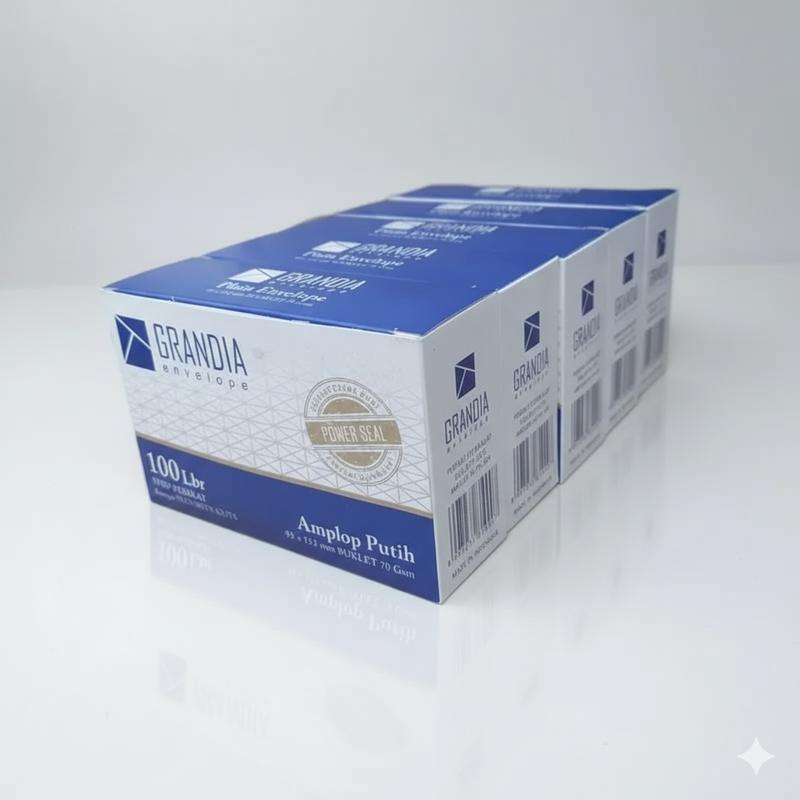 Grandia Amplop Putih Grandia 104 Polos 100 Lbr Strip Perekat Dengan ...