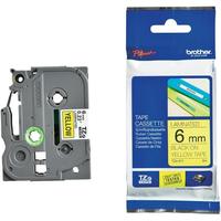 Promo BROTHER Label Tape TZE 611 6mm Black On Yellow - Kota Surabaya ...