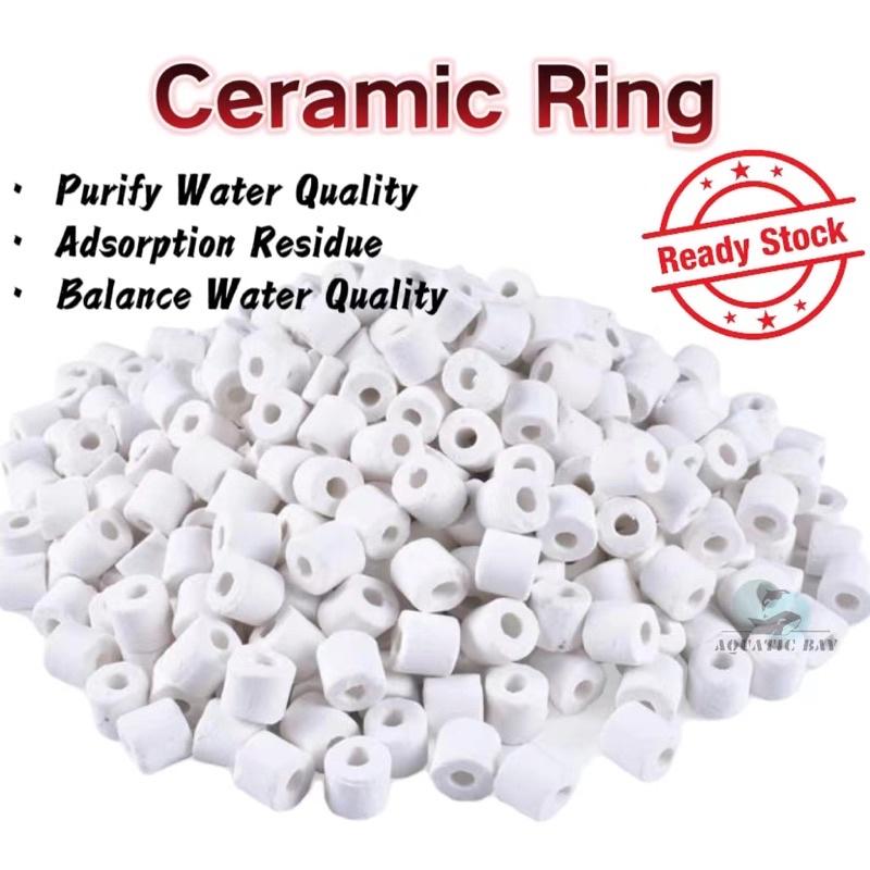 【500g-1kg】Ceramic Ring Aquarium Bio Ring Filter Media High Quality ...