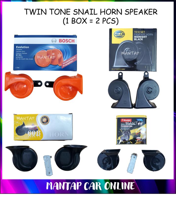 (100% ORIGINAL) 1 BOX=2 PCS HELLA BOSCH KAIER SEGAR CAR BM HORN ...