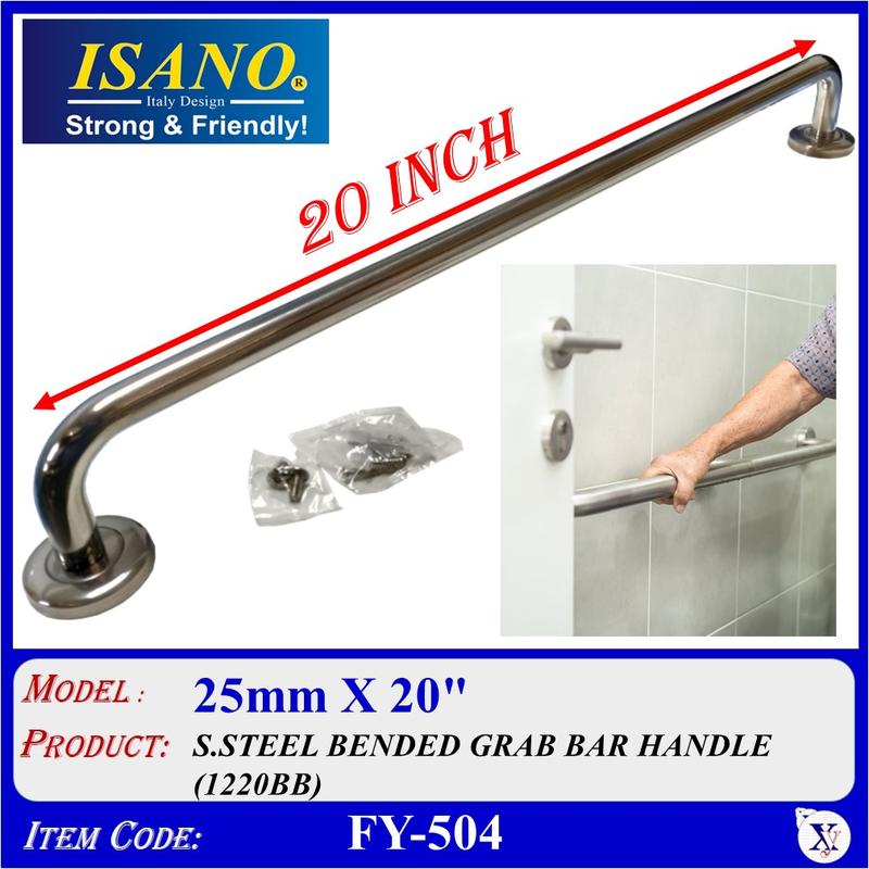 (25mm X 20") STAINLESS STEEL BENDED GRAB BAR HANDLE (1220BB) - TikTok ...