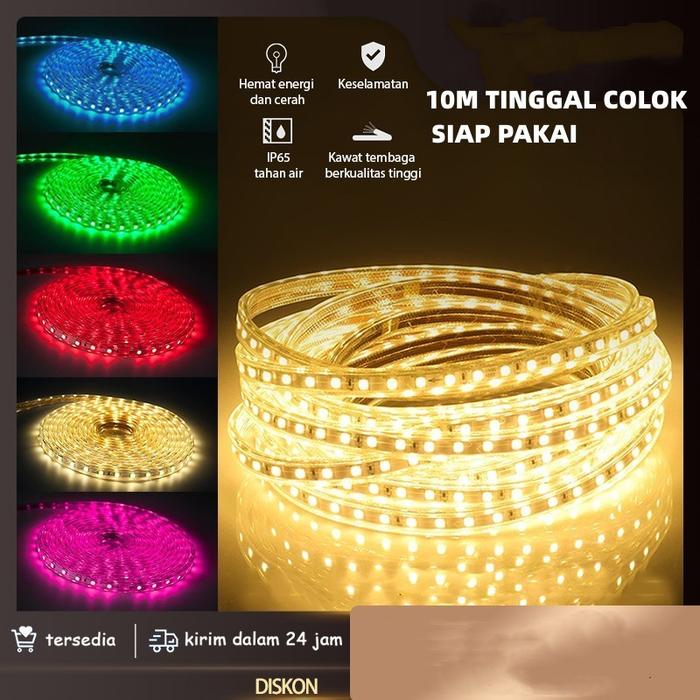 Promo PAKET 10 15 20 METER GRATIS 1 SOKET (SOKET SUDAH TERPASANG) LAMPU ...