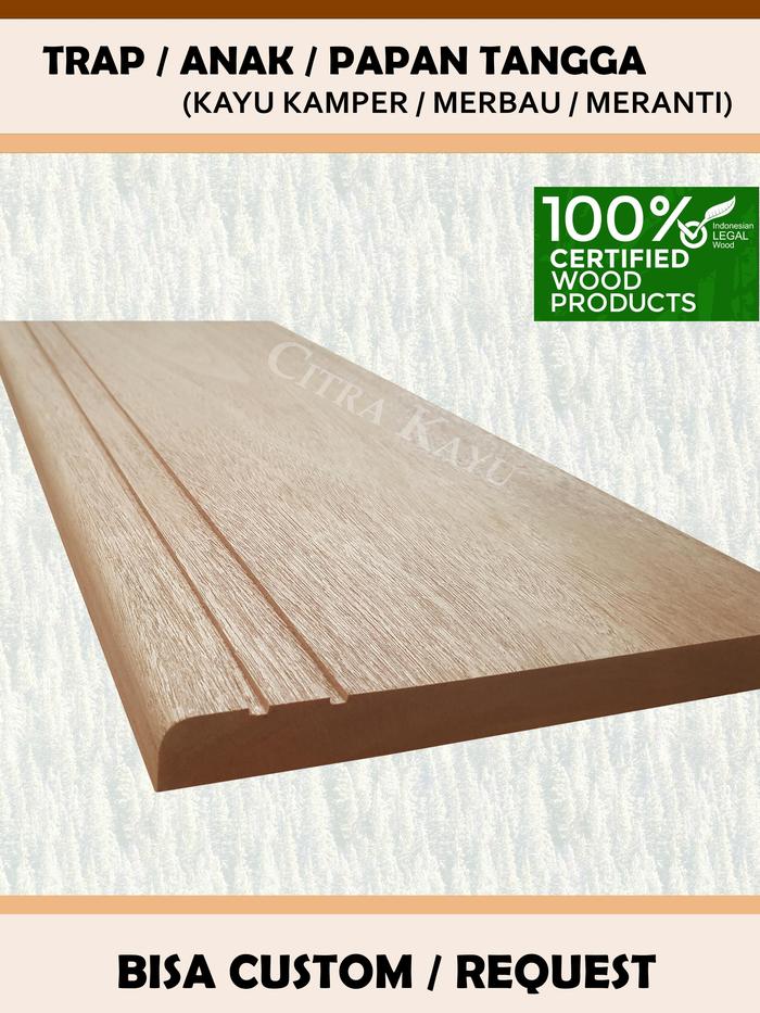 Jual TRAP TANGGA / PAPAN / ANAK TANGGA KAYU SOLID KAMPER / MERBAU ...
