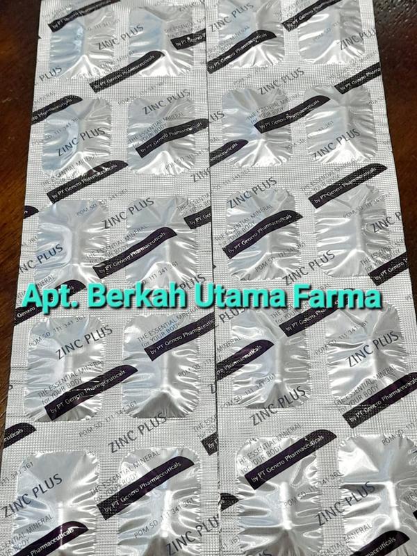Zinc Plus Kapsul -Zinc Plus Box isi 6 Strip & Zinc Plus Stri - Shop ...