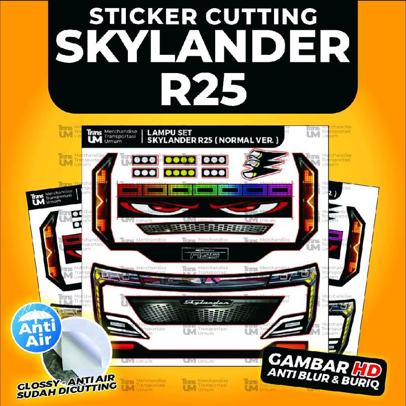 Sticker cutting lampu miniatur bus RKC SKYLANDER R25 - Shop | Tokopedia